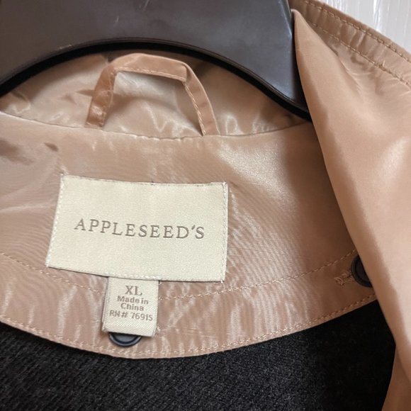 Appleseed's | Jackets & Coats | Appleseeds Chic Black Threeseason Raincoat | Poshmark